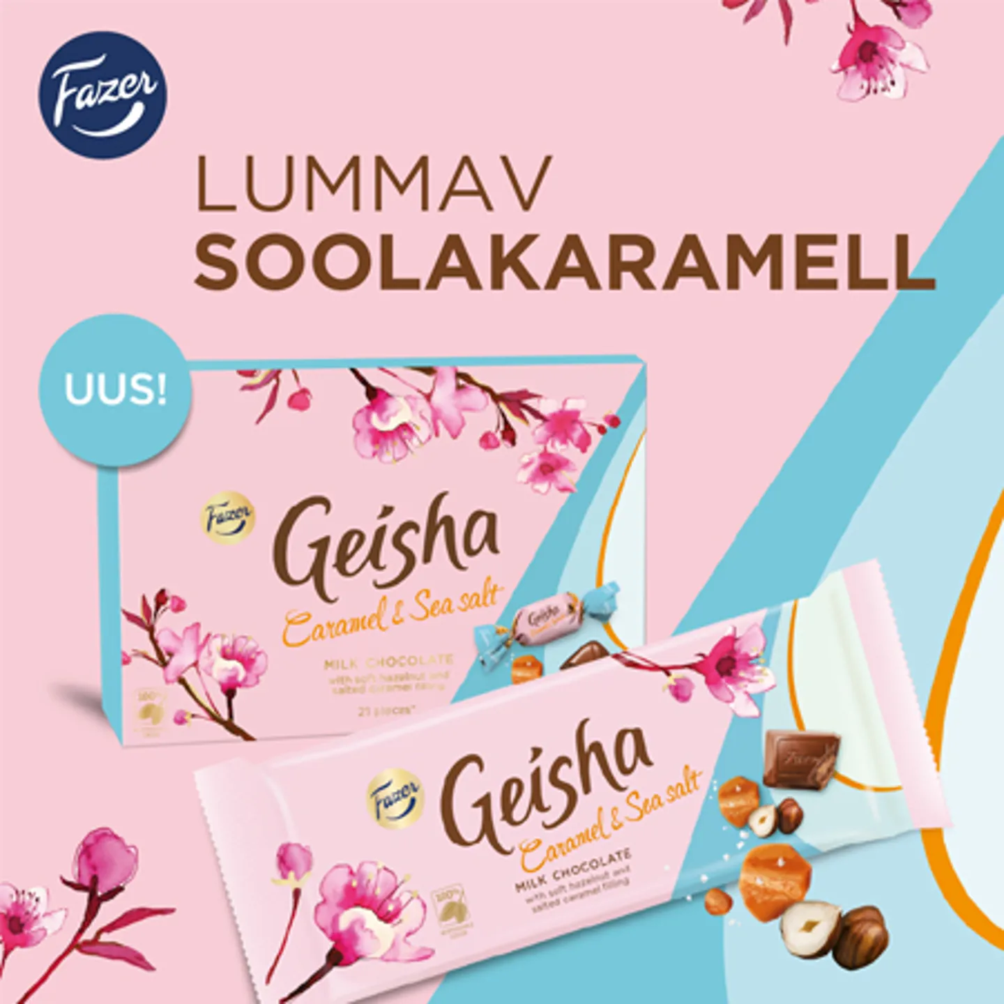 Lummav soolakaramelliga Geisha